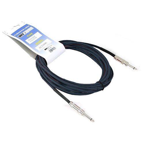 Invotone ACI1005BK инструментальный кабель, mono jack 6,3 <-> mono jack 6,3, длина 5 м (черный)
