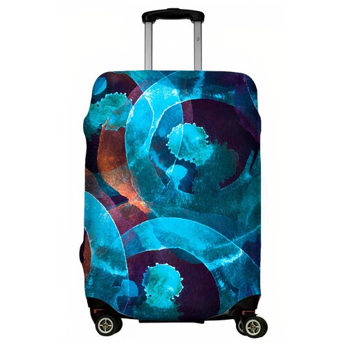 Чехол для чемодана LeJoy, размер S, синий, коричневый