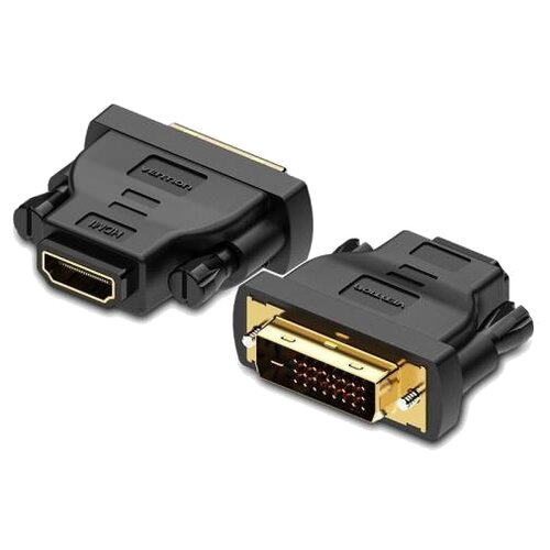 Переходник/адаптер Vention DVI (m) - HDMI (f) двунаправленный (AILB0), черный