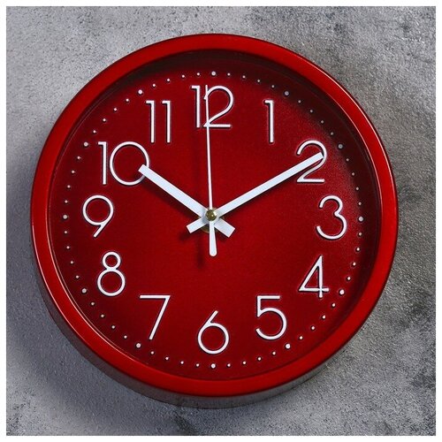 Часы настенные, серия: Классика, "Джойс", дискретный ход, d-19 см, циферблат 17 см