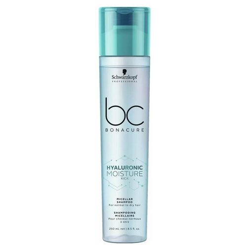 Шампунь Schwarzkopf Professional Bonacure Moisture Kick Hyaluronic Moisture Kick. Micellar Shampoo, Мицеллярный шампунь для волос, 250 мл