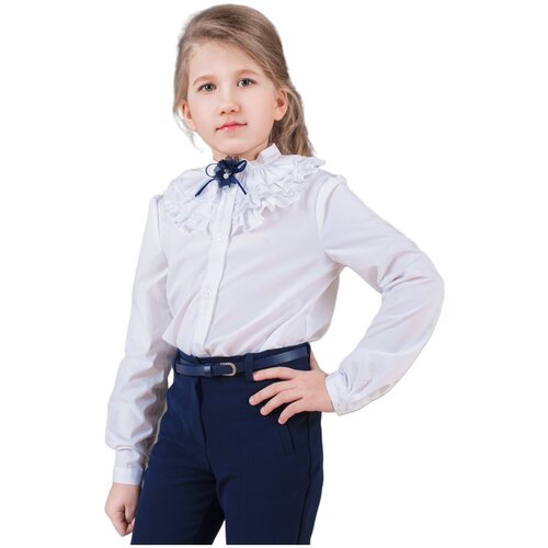 Школьная блуза Инфанта, размер 152/72, белый
