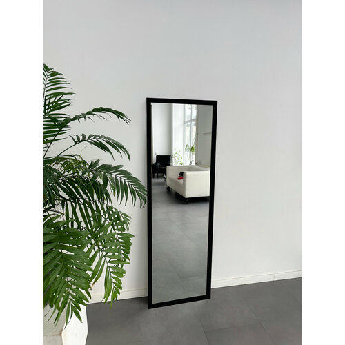 Зеркало интерьерное Vetro 50x160, черный, пластиковая рама