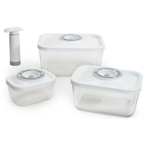 Контейнеры для вакуумных упаковщиков Status , набор VAC-Glass-Set White