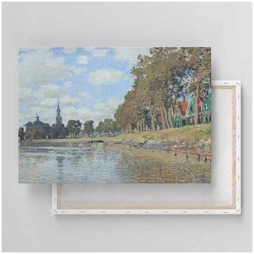 Картина на холсте с подрамником / Monet Claude - Zaandam, 1871 / Клод Моне