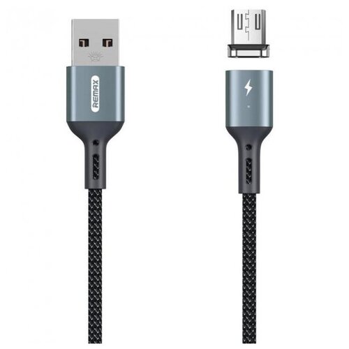 Кабель Remax USB - MicroUSB (RC-156m), 1 м, 1 шт., черный