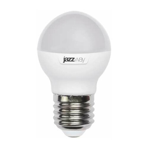 Лампа светодиодная PLED-SP-G45 7Вт шар 5000К холод. бел. E27 540лм 230В JazzWay 1027887-2 (4шт.)