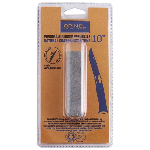Точильный камень для пероч. ножей Opinel Natural Lombardy 001837 100мм серый блистер