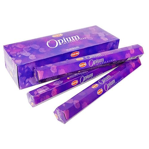 Блок 6 шт Благовоние HEM Опиум Opium