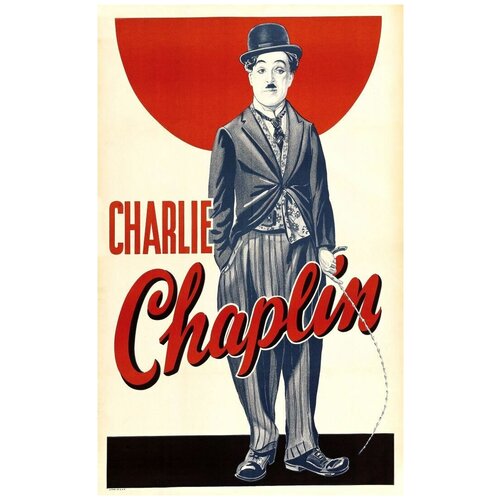 Плакат, постер на холсте Charlie Chaplin Poster/Чарли Чаплин. Размер 21 х 30 см