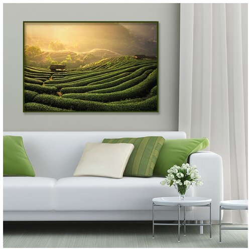 Постер Чайные плантации Тип 2 40х30 см в тубусе ПолиЦентр