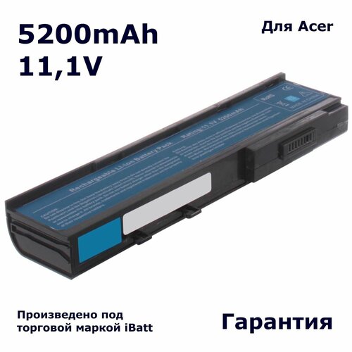 Аккумулятор iBatt 5200mAh, для Extensa 4630-731G12TravelMate 4320 4520 4730 2440 Aspire 2920G 5540 4630ZG-442G163640 4230-902G16Mi