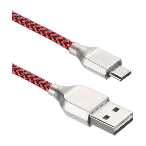 Кабель microUSB Type-B / USB Type-A ACD Titan (ACD-U927-M1R) 1м, красно-черный