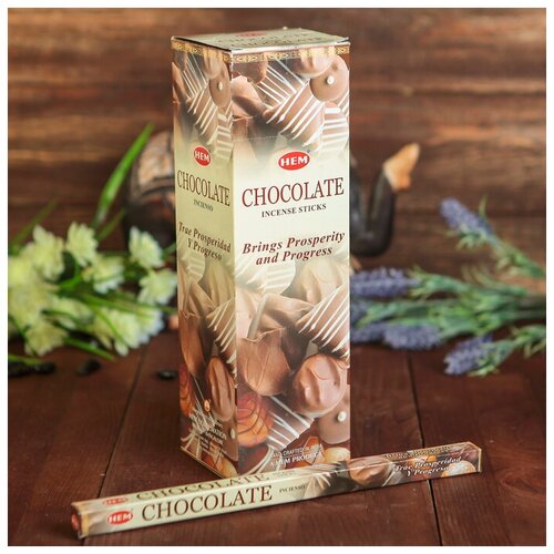 Благовония 8 палочек угольные chocolate, 5 шт.