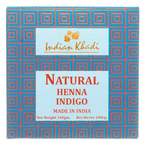 Indian Khadi Хна Natural Henna, indigo, 100 г