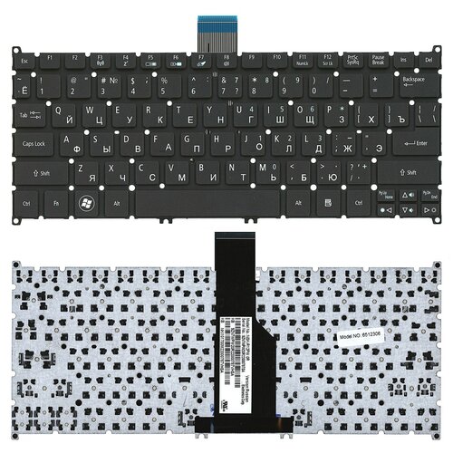 Клавиатура для ноутбука Acer TravelMate B1 черная