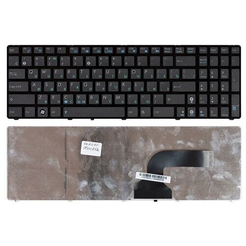Клавиатура для ноутбука ASUS K52 N50 N51 N61 P50 F90 N90 UL50 K52 A53 K53 U50 черная с черной рамкой