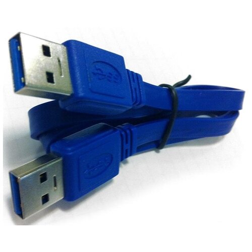 Кабель соединительный USB 3.0 AM-AM 1.0м Gembird экранированный синий CCP-USB3-AMAM-1M