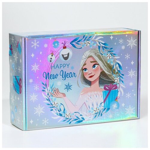 Disney Коробка подарочная складная "Happy New year" Холодное сердце 31х22х9,5 см