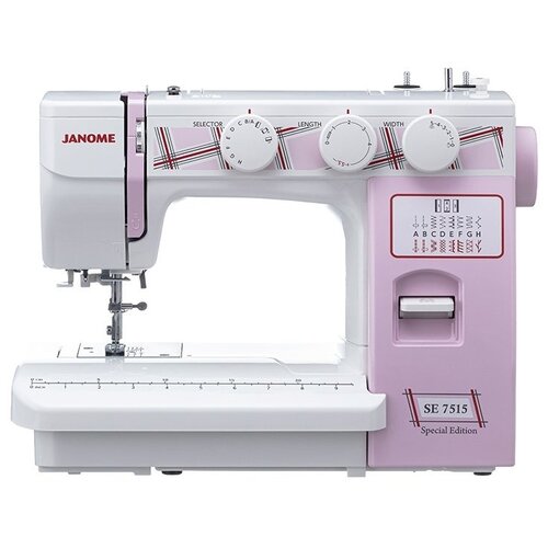 Швейная машина Janome SE 7515, белый/розовый