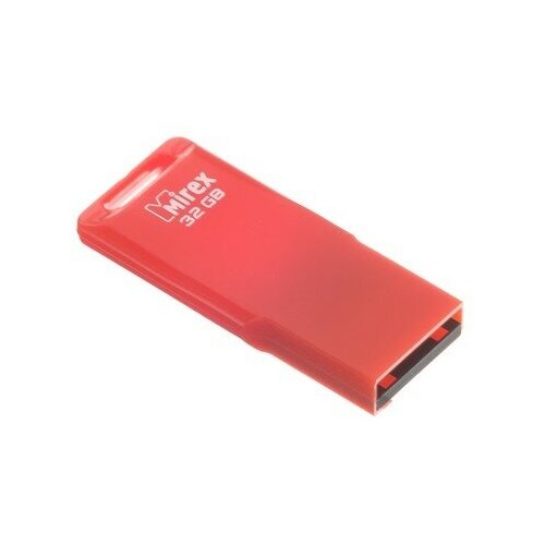 Флешка Mirex MARIO RED, 32 Гб, USB2.0, чт до 25 Мб/с, зап до 15 Мб/с, красная 4913955