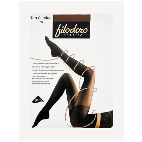 Колготки  Filodoro Classic Top Comfort, 70 den, размер 3, бежевый, коричневый
