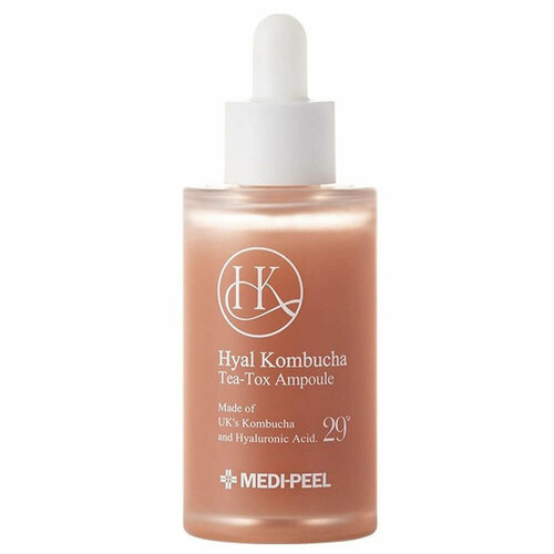 MediPeel~Высококонцентрированная сыворотка с добавлением 70% Комбучи~Hyal Kombucha Tea-Tox Ampoule