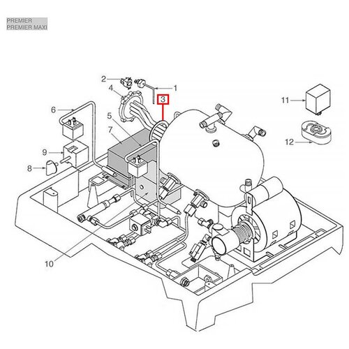 Плоский уплотнитель бойлера ø 68х55х3 мм, PTFE, 808594