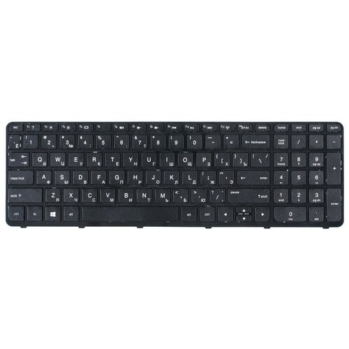 Клавиатура для ноутбука HP Pavilion 15-n066sr черная с рамкой