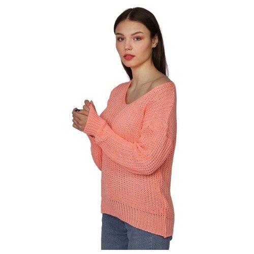 Пуловер MS Collection, размер 42, коралловый