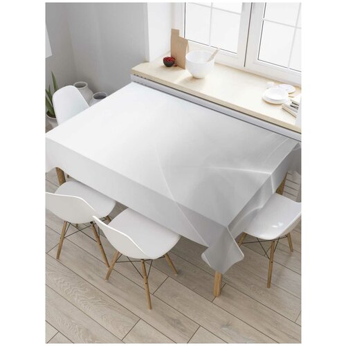 Скатерть прямоугольная JoyArty на кухонный стол "Спокойные волны" из оксфорда, 180x145 см