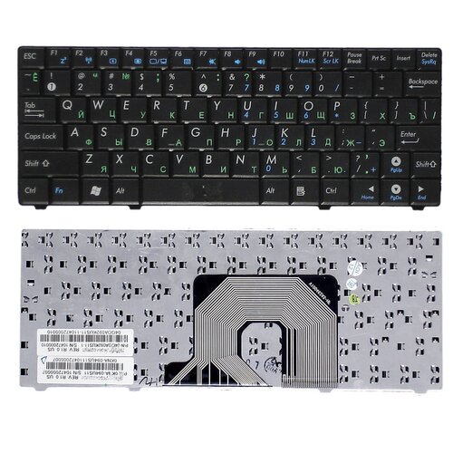 Клавиатура для ноутбука Asus 0KNA-112RU01, русская, черная