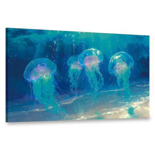 Интерьерная картина 100х60 "Пляжная медуза"