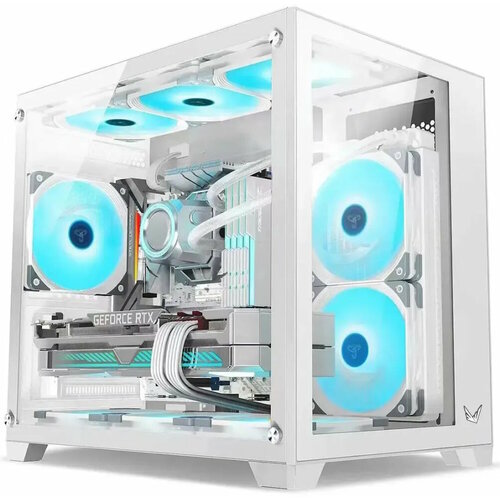 Корпус microATX Formula Crystal Z5 TG Без БП белый