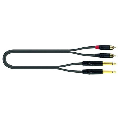 Кабель аудио 2xJack - 2xRCA QUIK LOK JUST 2RCA2J 1 1.0m