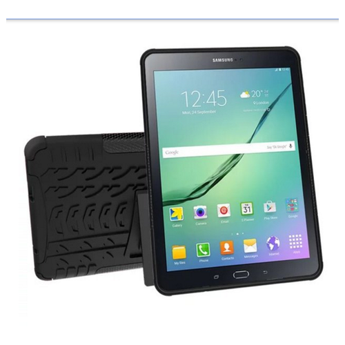 Чехол-бампер MyPads для Samsung Galaxy Tab S2 9.7 SM-T810/ T815 противоударный усиленный ударопрочный черный