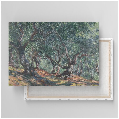 Картина на холсте с подрамником / Monet Claude - Olive Trees in Bordighera, 1884 / Клод Моне
