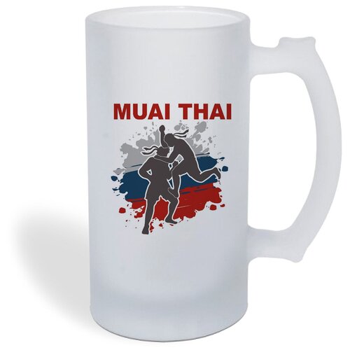 Кружка пивная CoolPodarok Muay thai (тайский бокс)
