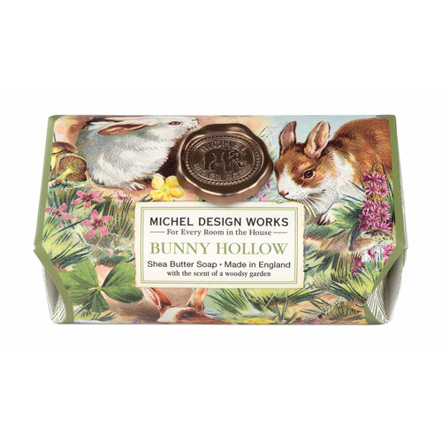 Парфюмированное мыло в бумажной обертке Michel Design Works Bunny Hollow Large Bath Soap Bar /246 мл/гр.