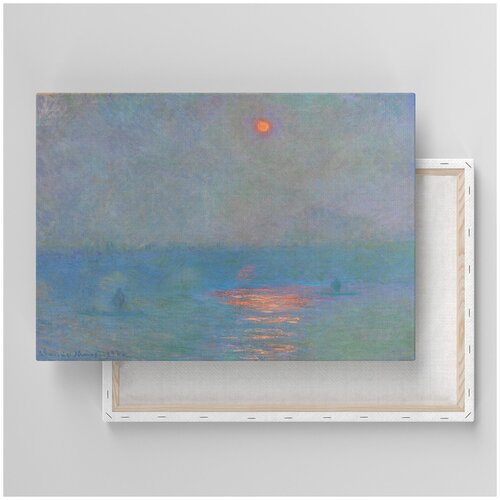 Картина на холсте с подрамником / Monet Claude - Waterloo Bridge, 1903 / Клод Моне