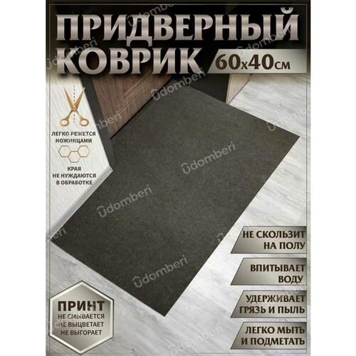 Ковер придверный 60х40 коврик в прихожую коридор на порог