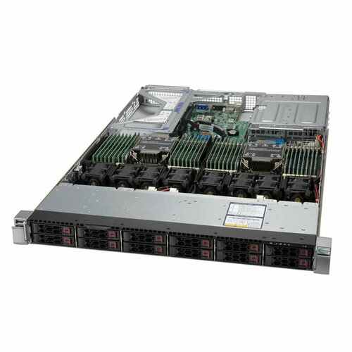 SuperMicro Платформа системного блока SuperMicro Серверная платформа Supermicro SYS-120U-TNR Ultra 1U, 12x2.5» NVMe, X12DPU-6, 119UH3TS-R1K22P-T Complete system only, must be integrated with CPU/MEM/HDD from SMC SYS-120U-TNR