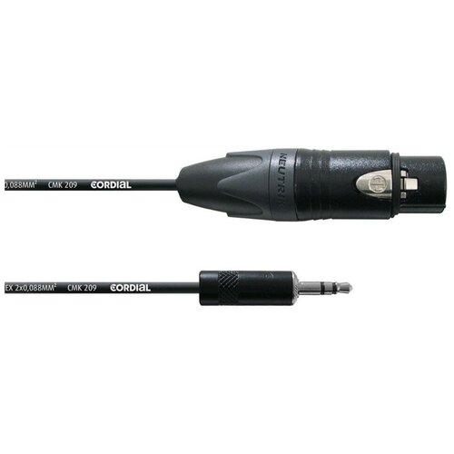 Кабель аудио 1xMini Jack - 1xXLR Cordial CPM 1,5 FW-BAL 1.5m