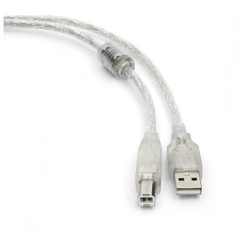 Аксессуар Gembird Cablexpert Pro USB 2.0 AM/BM 2m Transparent CCF-USB2-AMBM-TR-2M