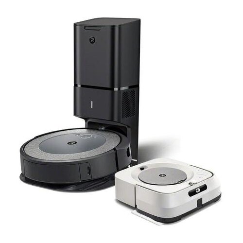 Робот-пылесос iRobot Roomba i3+ (Braava Jet M6 в подарок), черный/белый