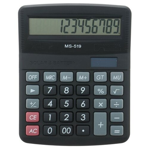 --- Калькулятор настольный, 12-разрядный, 519-MS, двойное питание