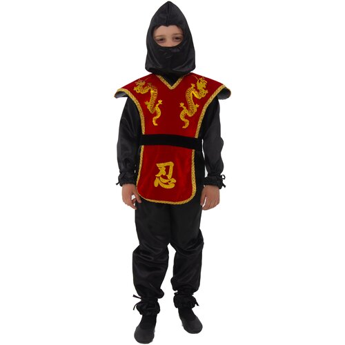 Карнавальный костюм Батик ниндзя красный размер 152-76