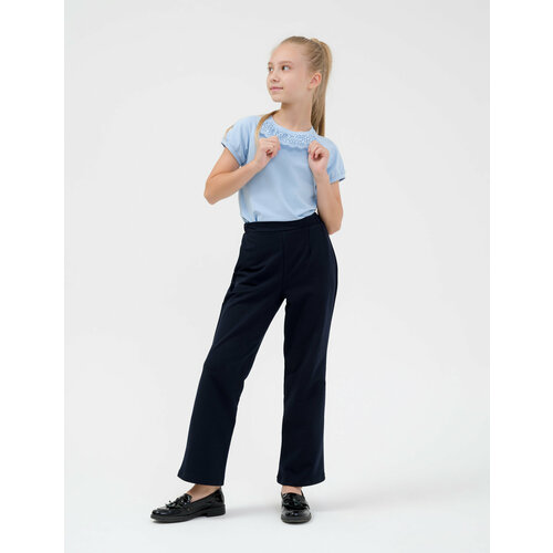 Школьная блуза Shoom, размер 152, голубой