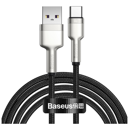 Кабель Baseus Cafule Series Metal USB - Type-C (CAKF), 1 м, черный