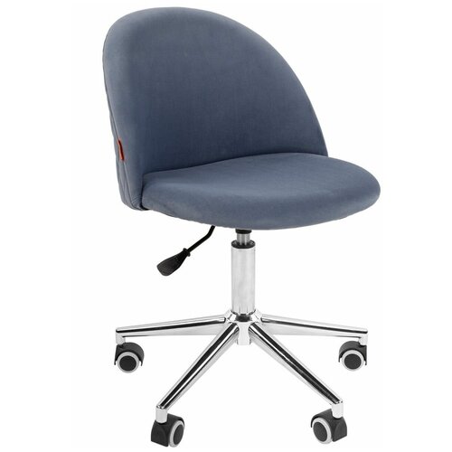 Компьютерное кресло для дома и офиса CHAIRMAN HOME 118, ткань велюр, голубой